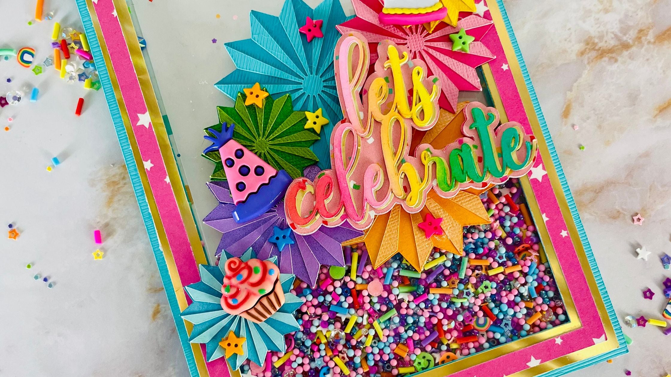 Let's Celebrate Card – Buttons Galore and More Let's Celebrate Card – Buttons Galore and More
