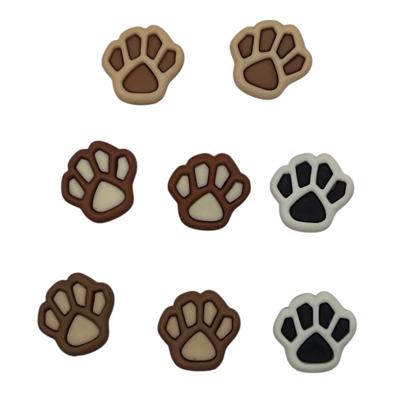 Paw Print Buttons – Dog & Pet Themed Craft and Sewing Buttons – Buttons ...