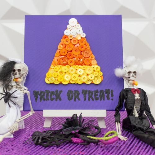 Candy Corn Canvas – Buttons Galore and More