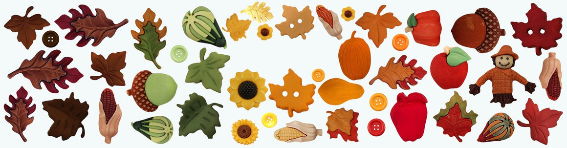 Fall Buttons & Embellishments | Autumn Buttons | Buttons Galore and More