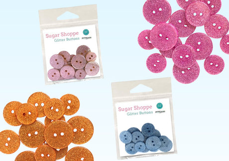 Glitter craft and sewing buttons | Buttons Galore and More