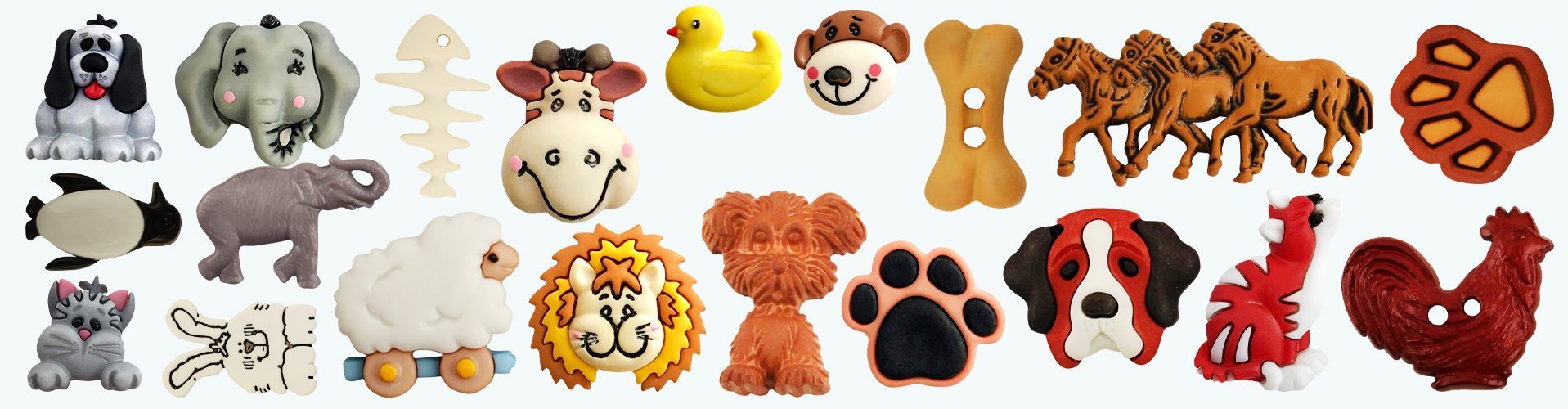Animals & Pets Decorative Bulk Buttons for crafts, sewing, scrapbooks ...