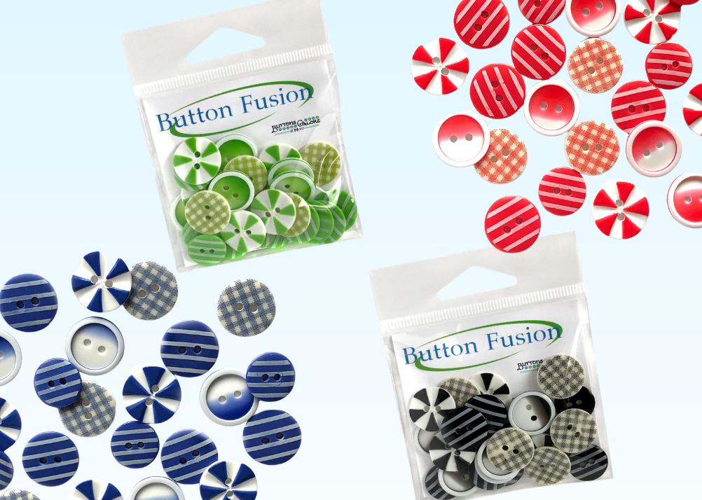 Printed Fancy Buttons for crafts sewing scrapbooks | Buttons Galore and ...