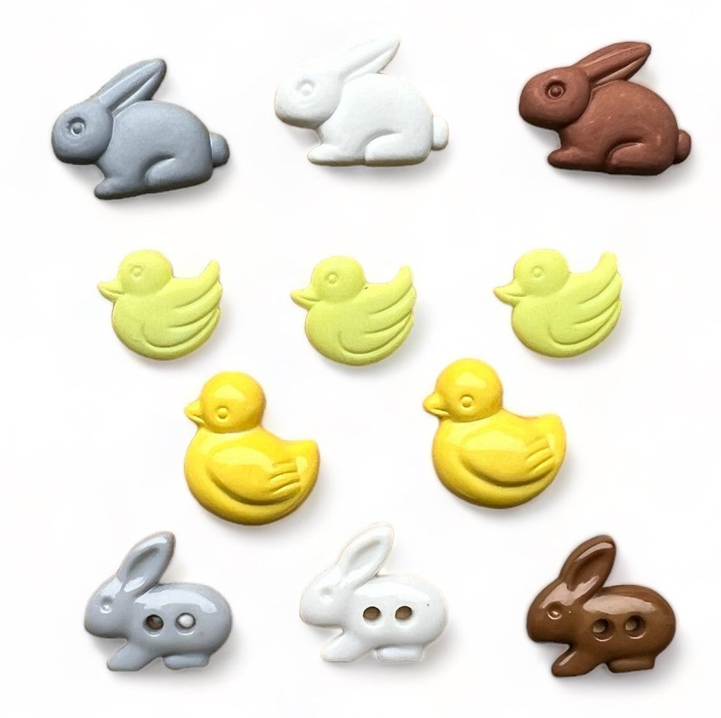 Ducks and Bunnies decorative buttons for crafting and sewing – Buttons ...