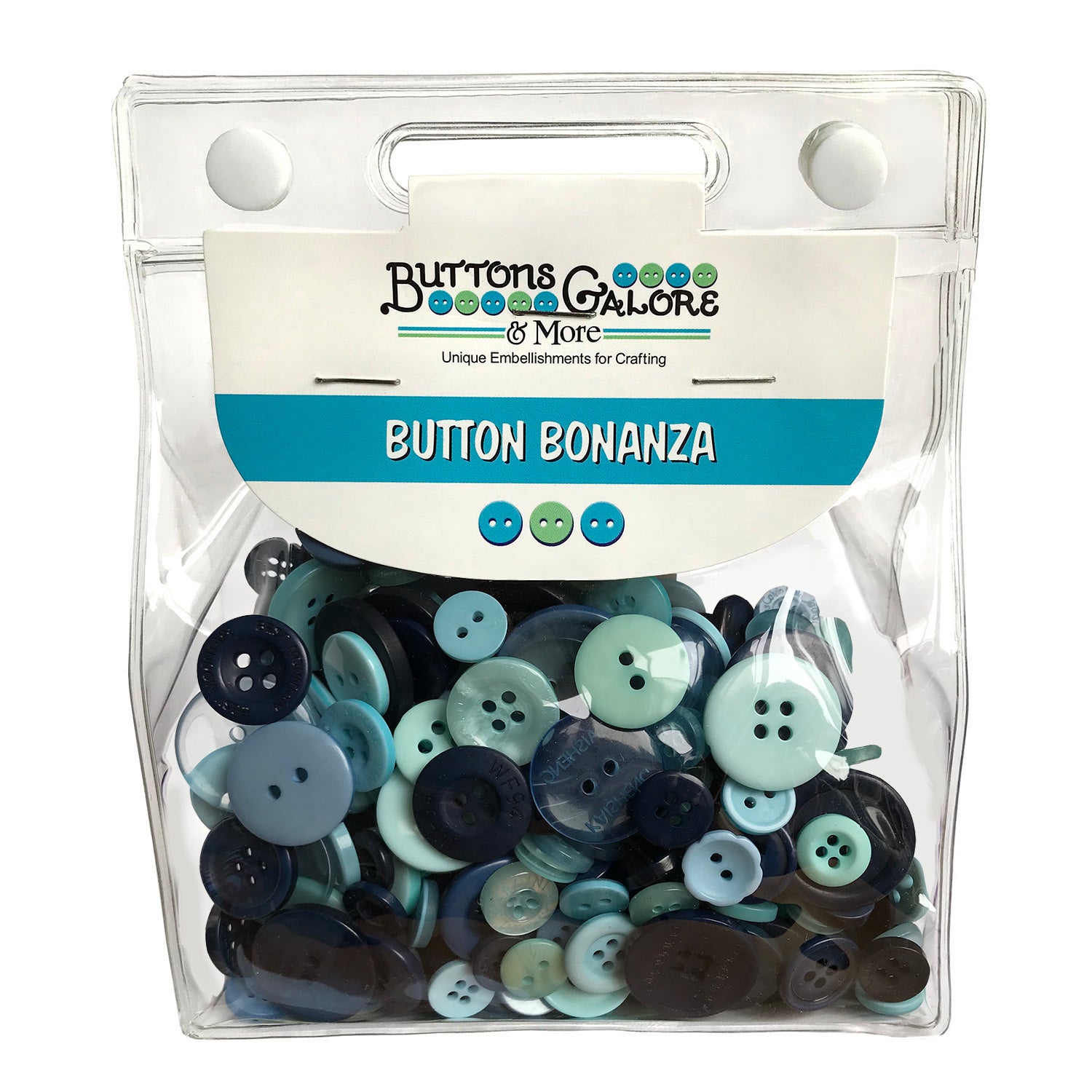 Shades of Blue Assorted Buttons in Bulk for Button Crafts | Buttons ...