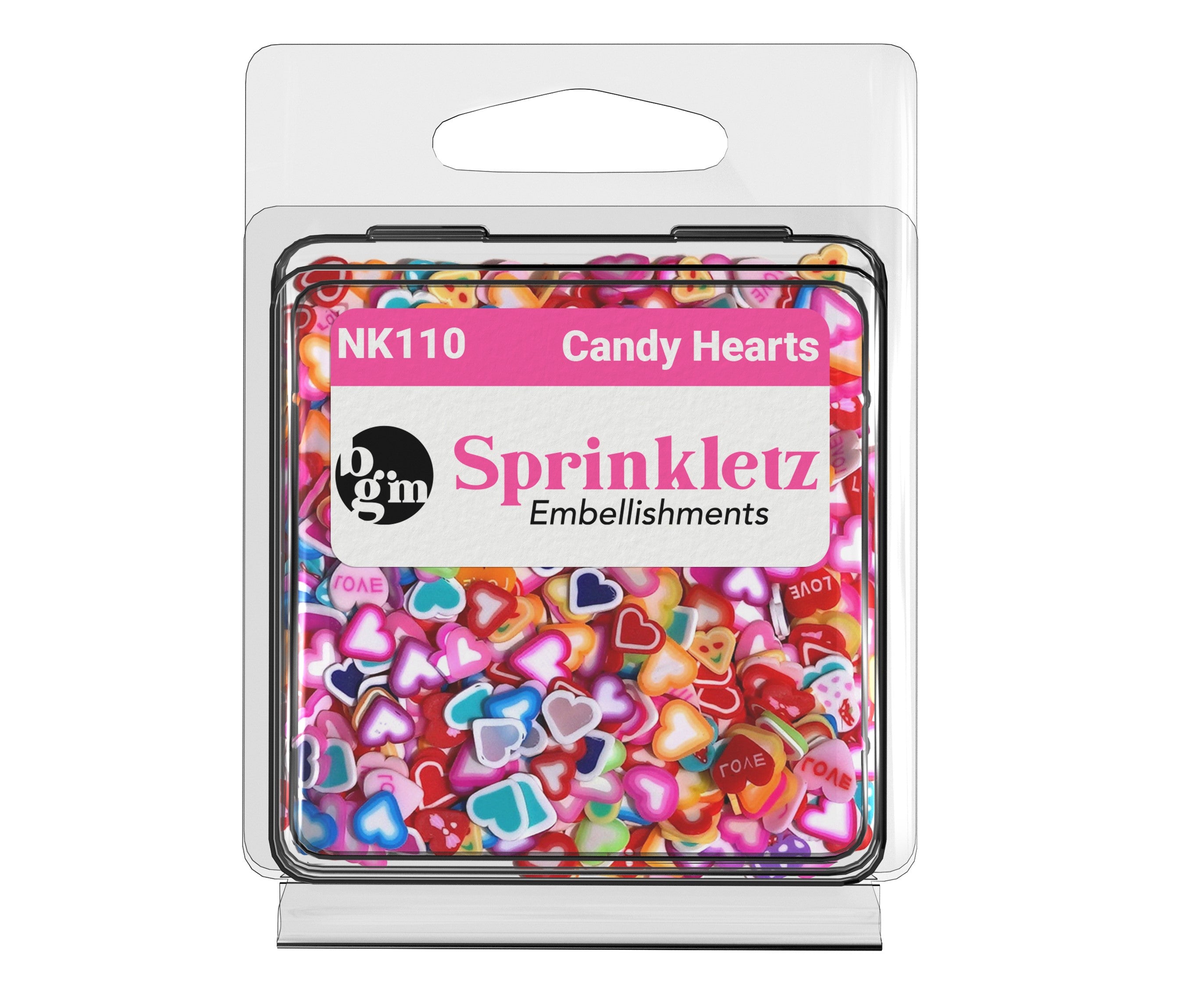 Candy Hearts Sprinkletz | Buttons Galore and More