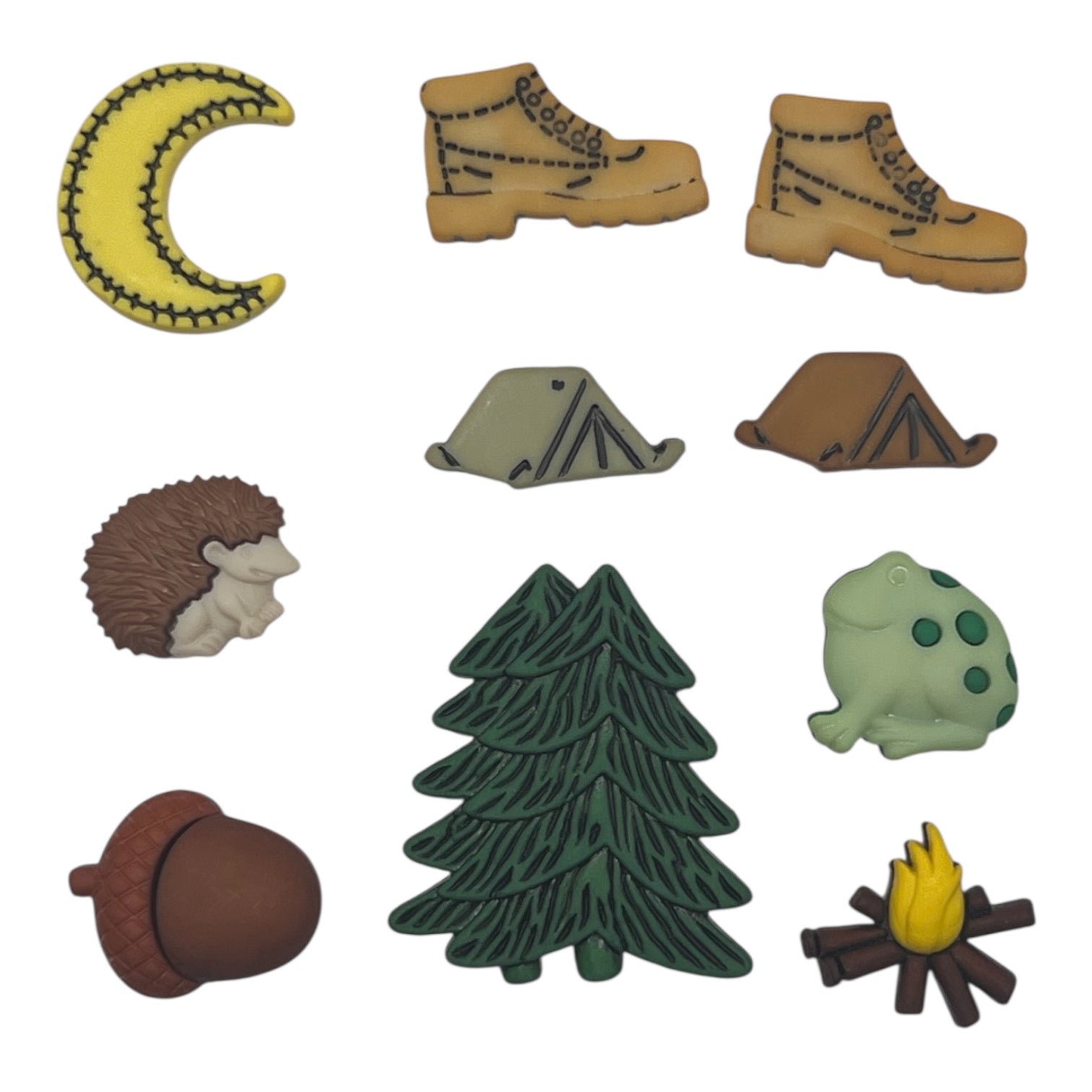 Camping Buttons – Outdoor, Campfire & Nature Craft and Sewing Buttons ...