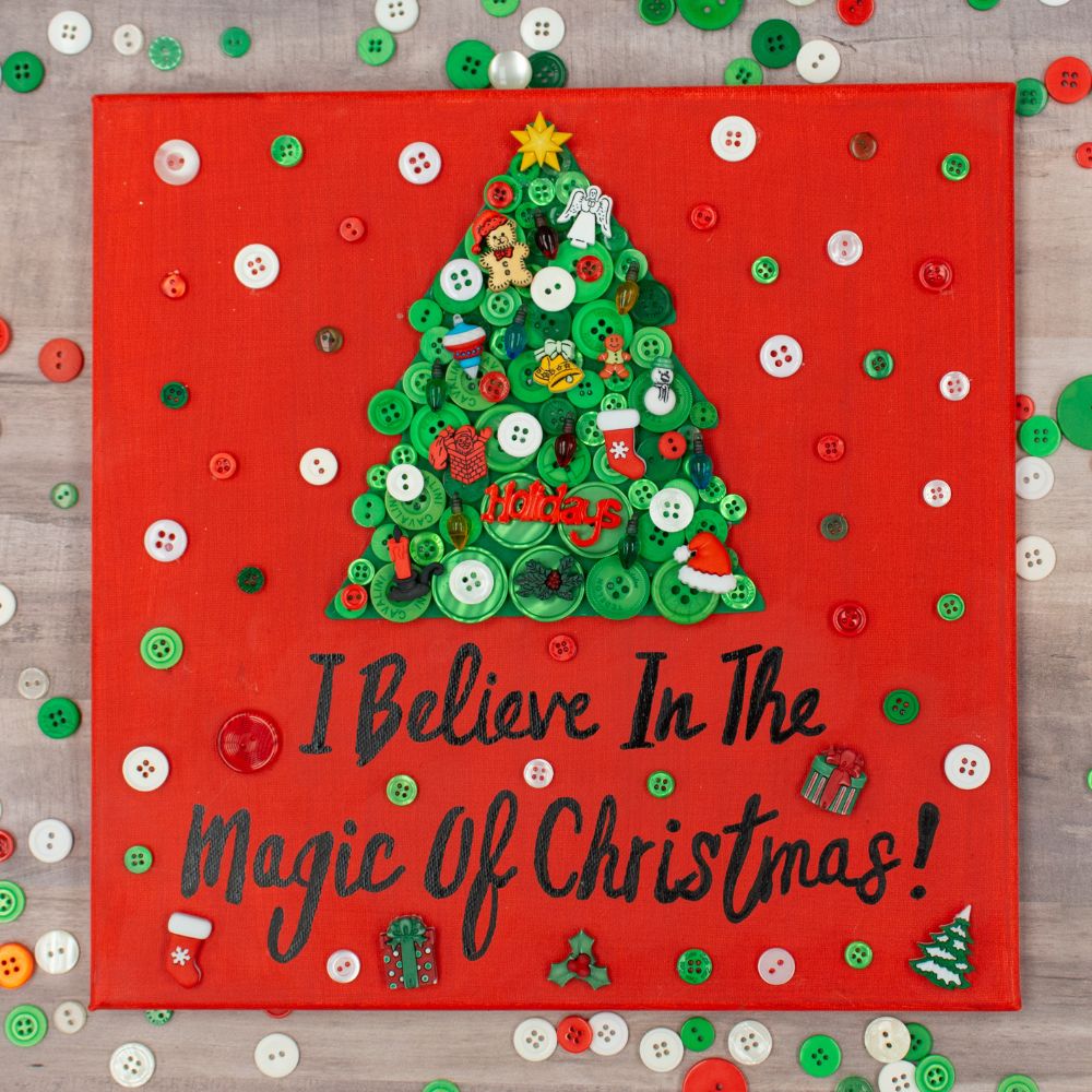 Christmas Assorted Sizes Round Buttons for Crafts Sewing Scrapbooks ...