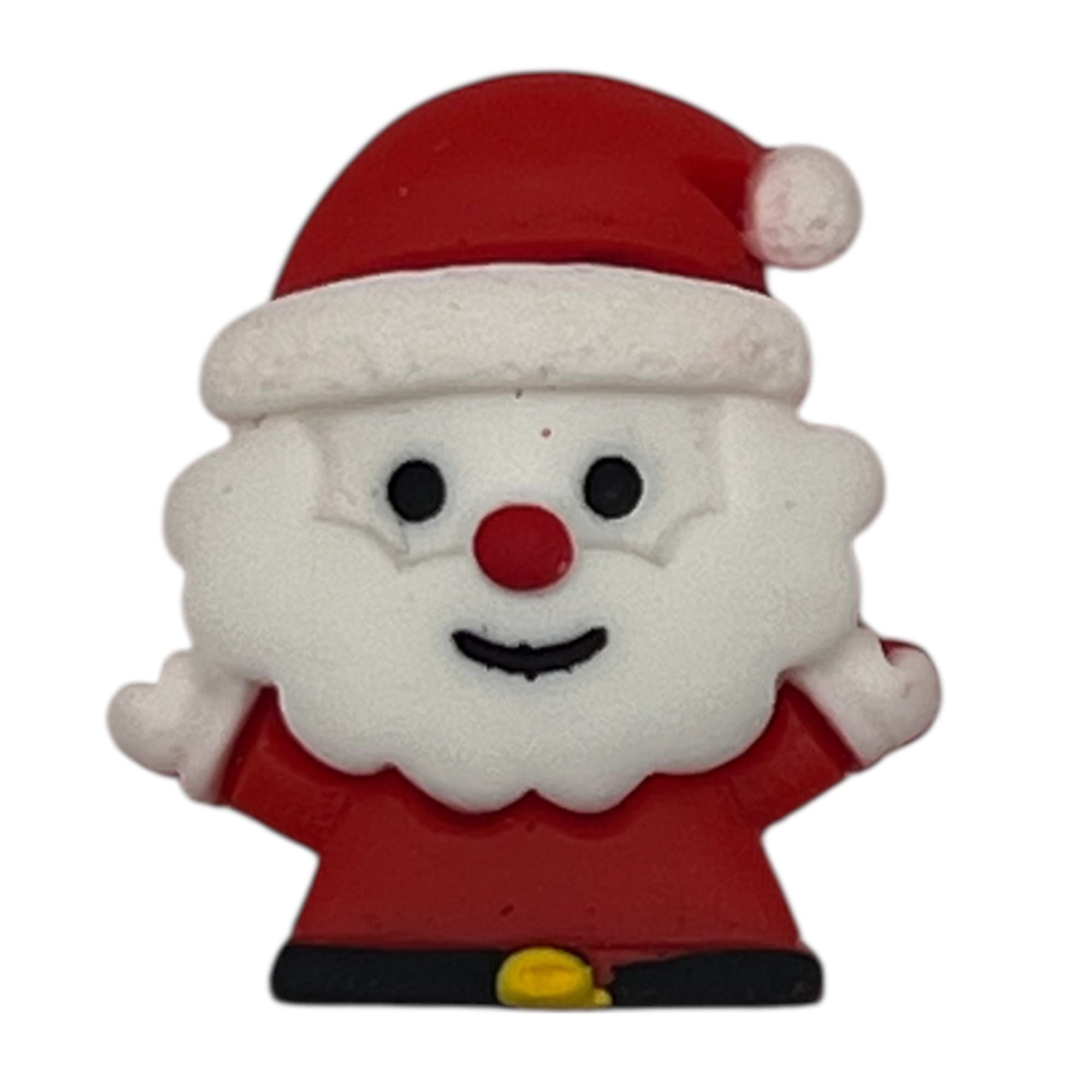 Hand Painted Santa Flat Back Resin – Christmas Craft Embellishment ...