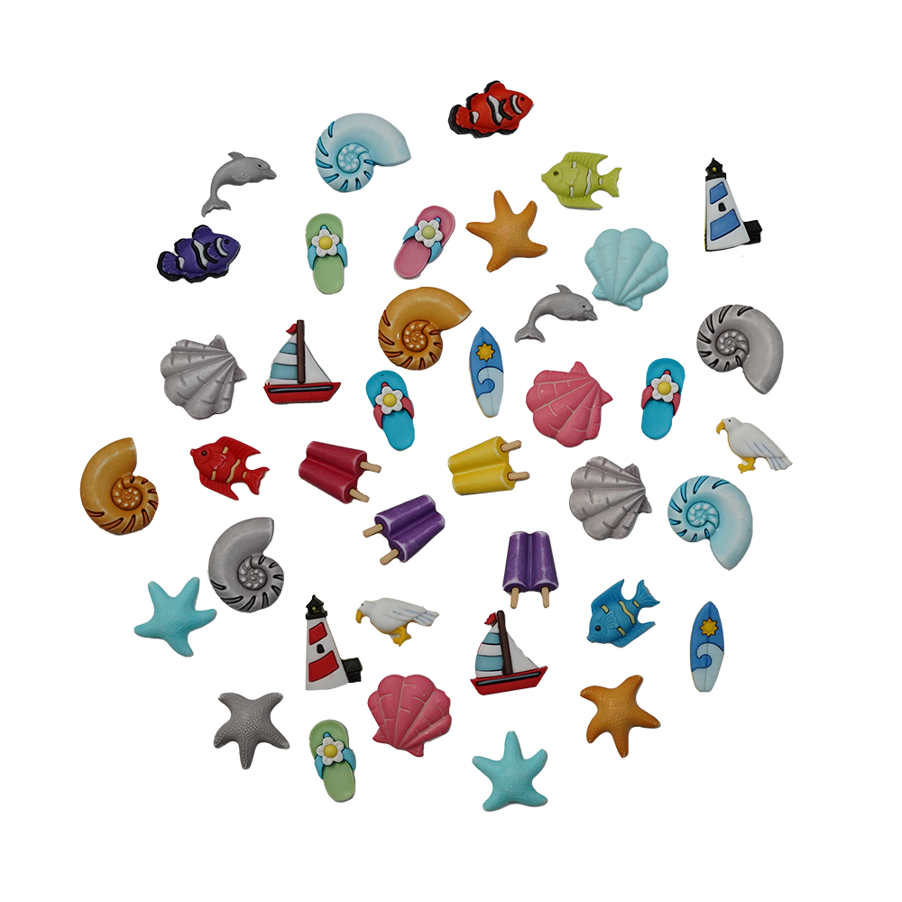 Summer Button Assortment – Buttons Galore and More