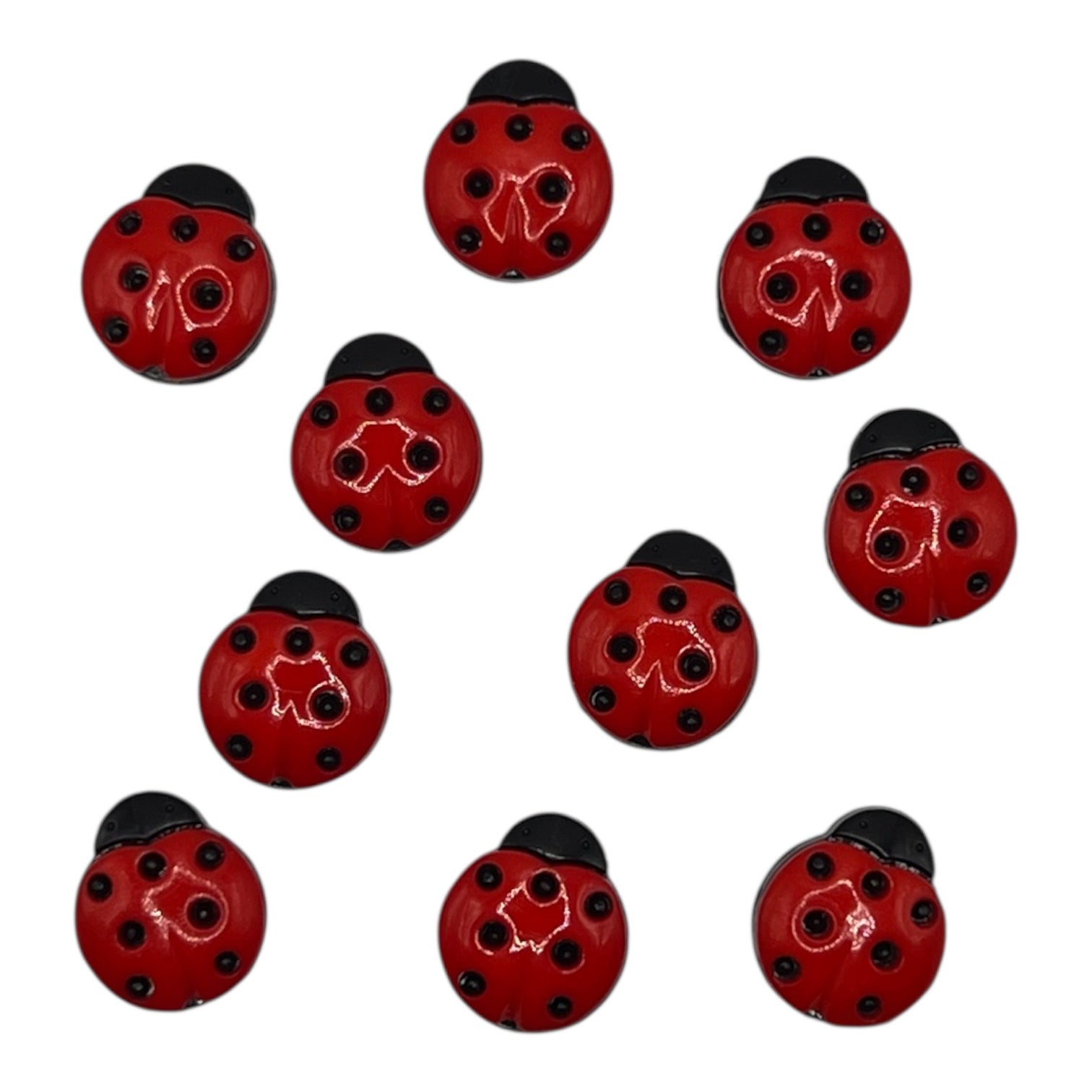 Ladybug Buttons – Red & Black Bug Buttons for Sewing and Crafts ...