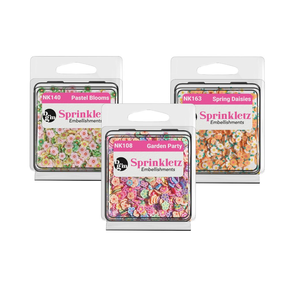 Sprinkletz Assorted Flowers Bundle – Buttons Galore and More