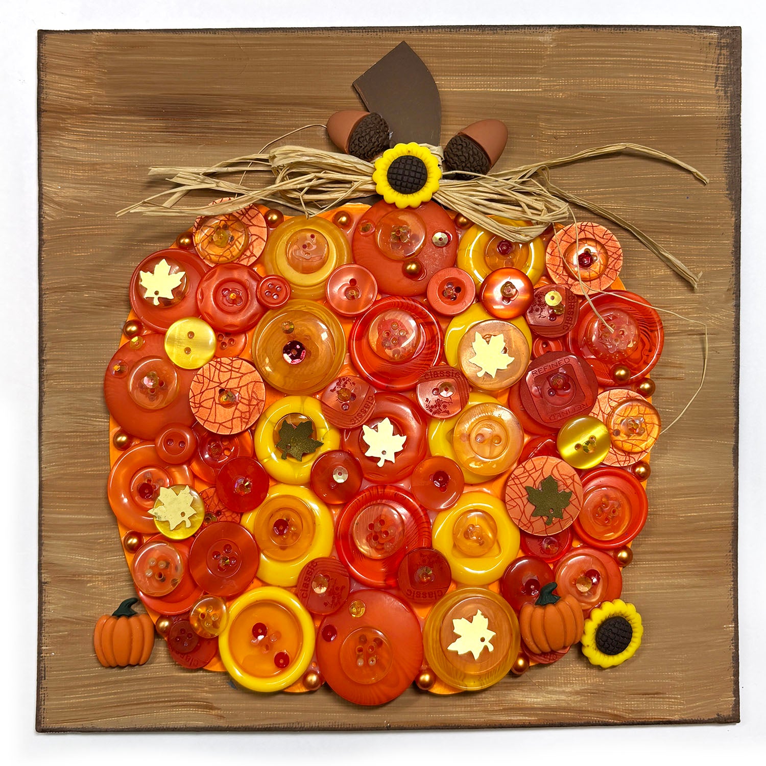 DIY Thanksgiving Pumpkin Button Craft Kit – Buttons Galore and More