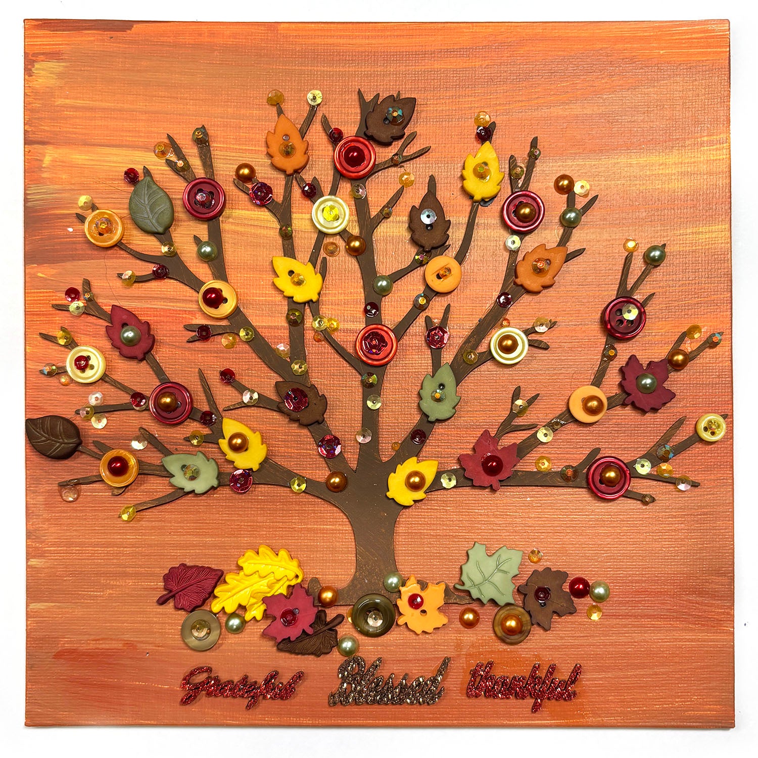 DIY Thanksgiving Tree Button Craft Kit – Buttons Galore and More