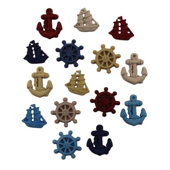 Beach, Ocean & Nautical Decorative Buttons for crafts, sewing ...