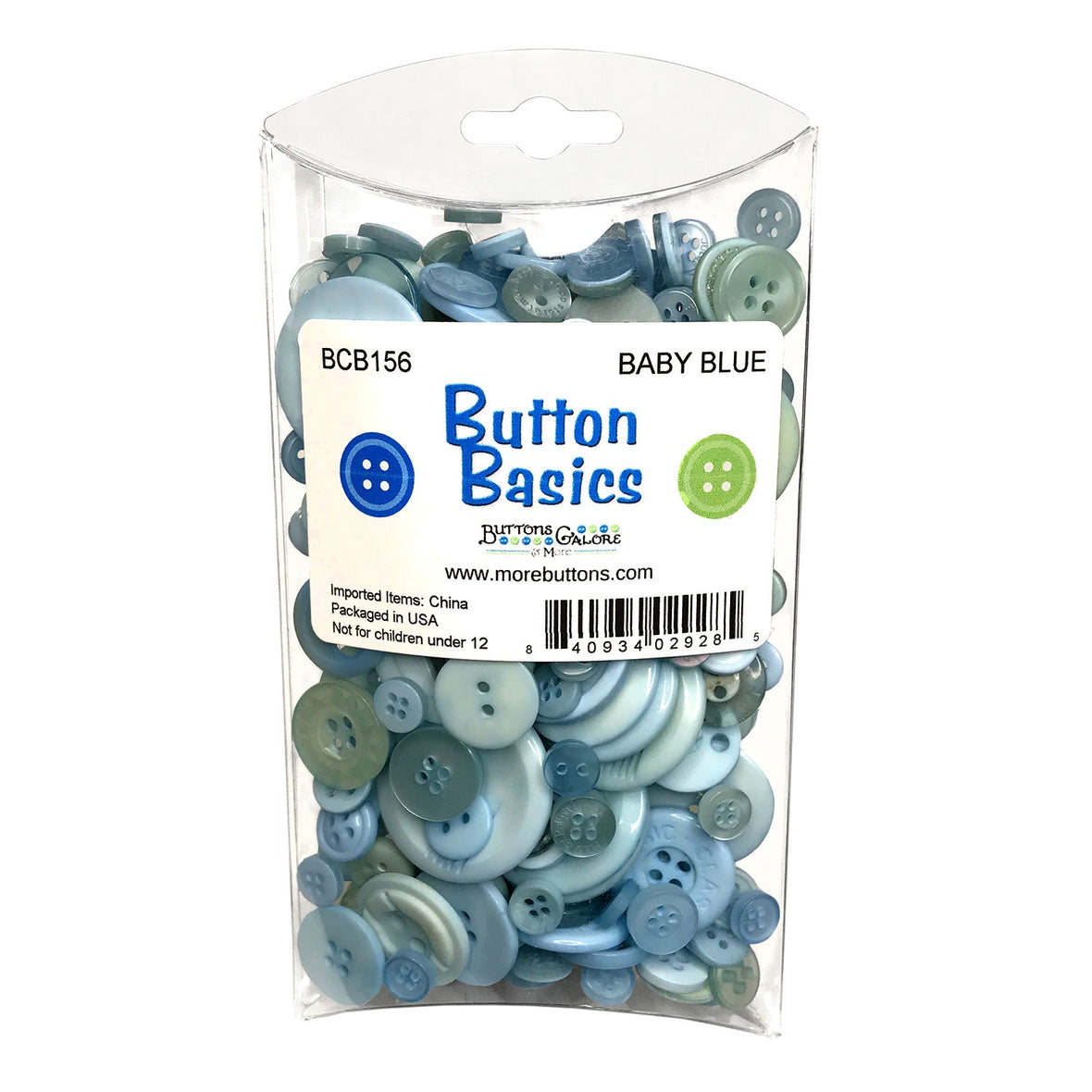 Baby blue Buttons for Crafts Sewing Scrapbooks and Quilts. Assorted ...