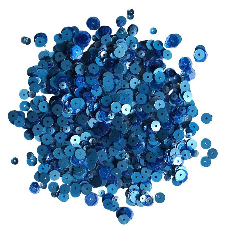 Blue Loose Sequins for Crafts | Buttons Galore Embellishments – Buttons ...
