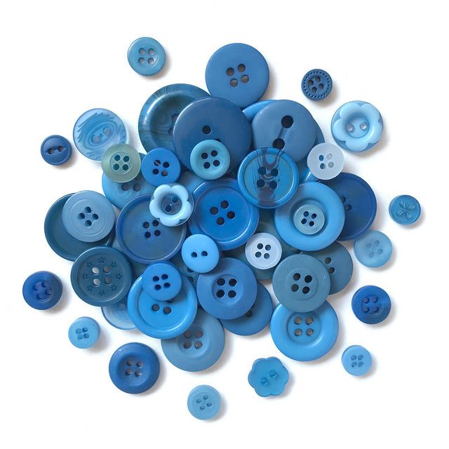 Blue Bulk Buttons for Sewing and Button Crafts | Buttons Galore & More ...