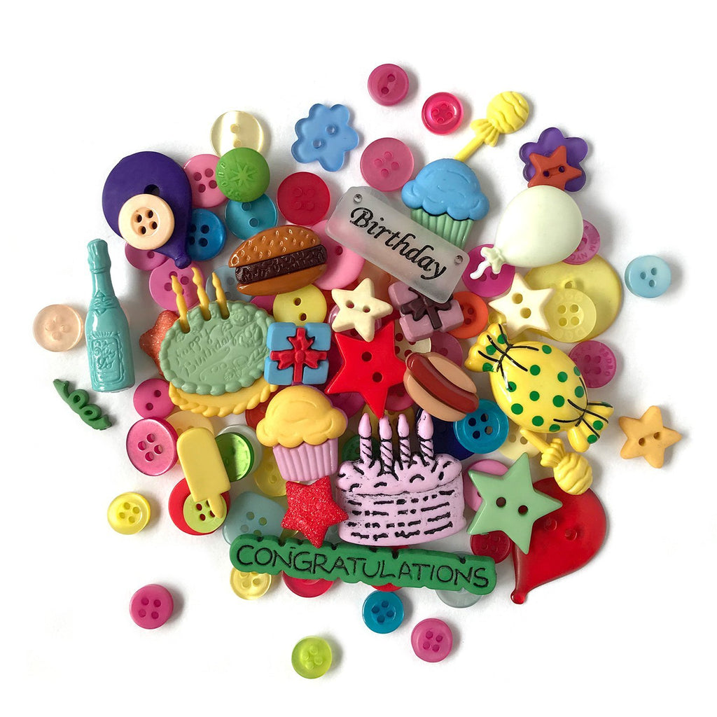 Celebration Novelty Craft Buttons for Sewing & Crafts | Buttons Galore ...
