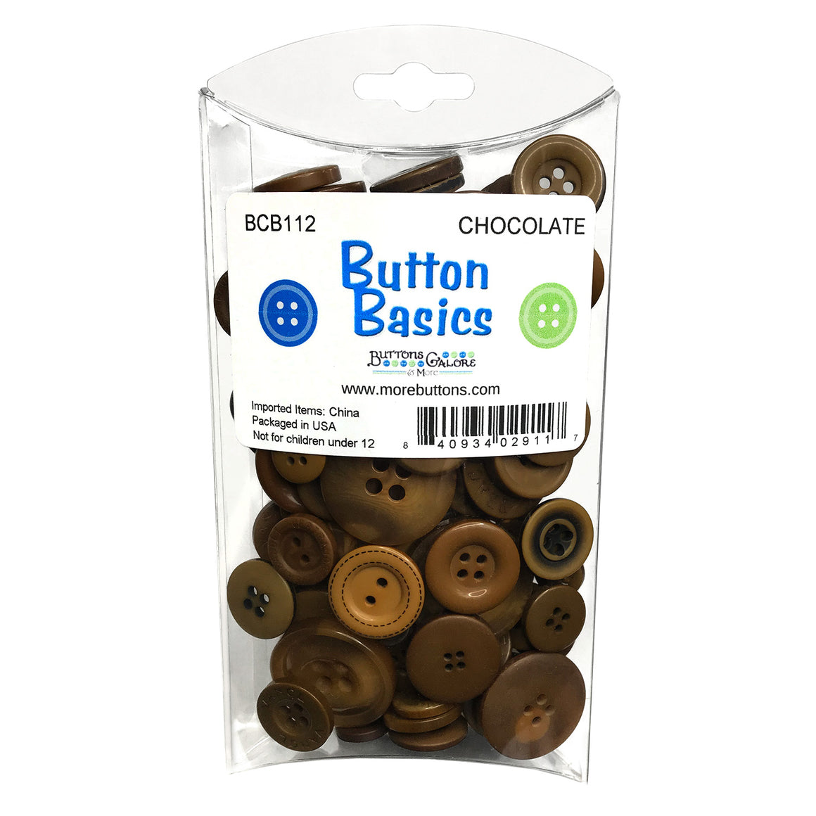 Brown Buttons for Crafts Sewing Scrapbooks and Quilts. Assorted sizes ...