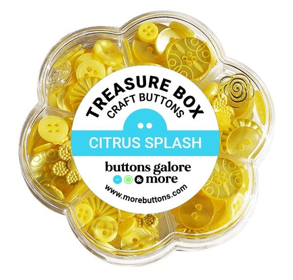 Citrus Splash Yellow buttons for sewing and craft projects | Buttons ...