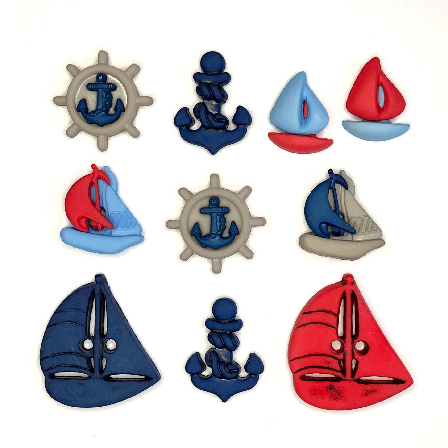Beach, Ocean & Nautical Decorative Buttons for crafts, sewing ...