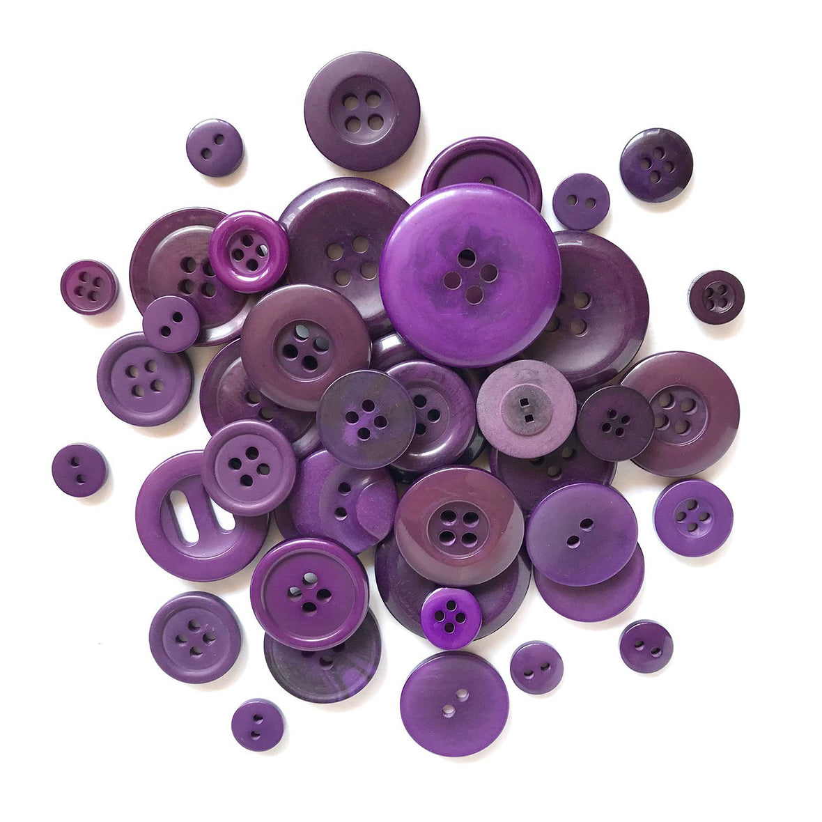 Dark purple Buttons for Crafts Sewing Scrapbooks and Quilts. Assorted ...