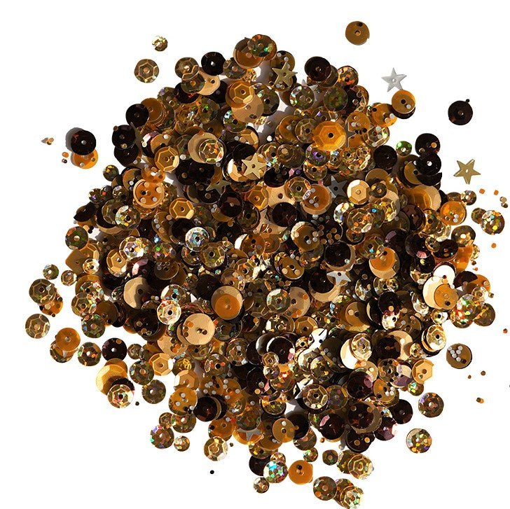 Brown/Gold/Silver Sequins for Crafts | Buttons Galore Embellishments ...