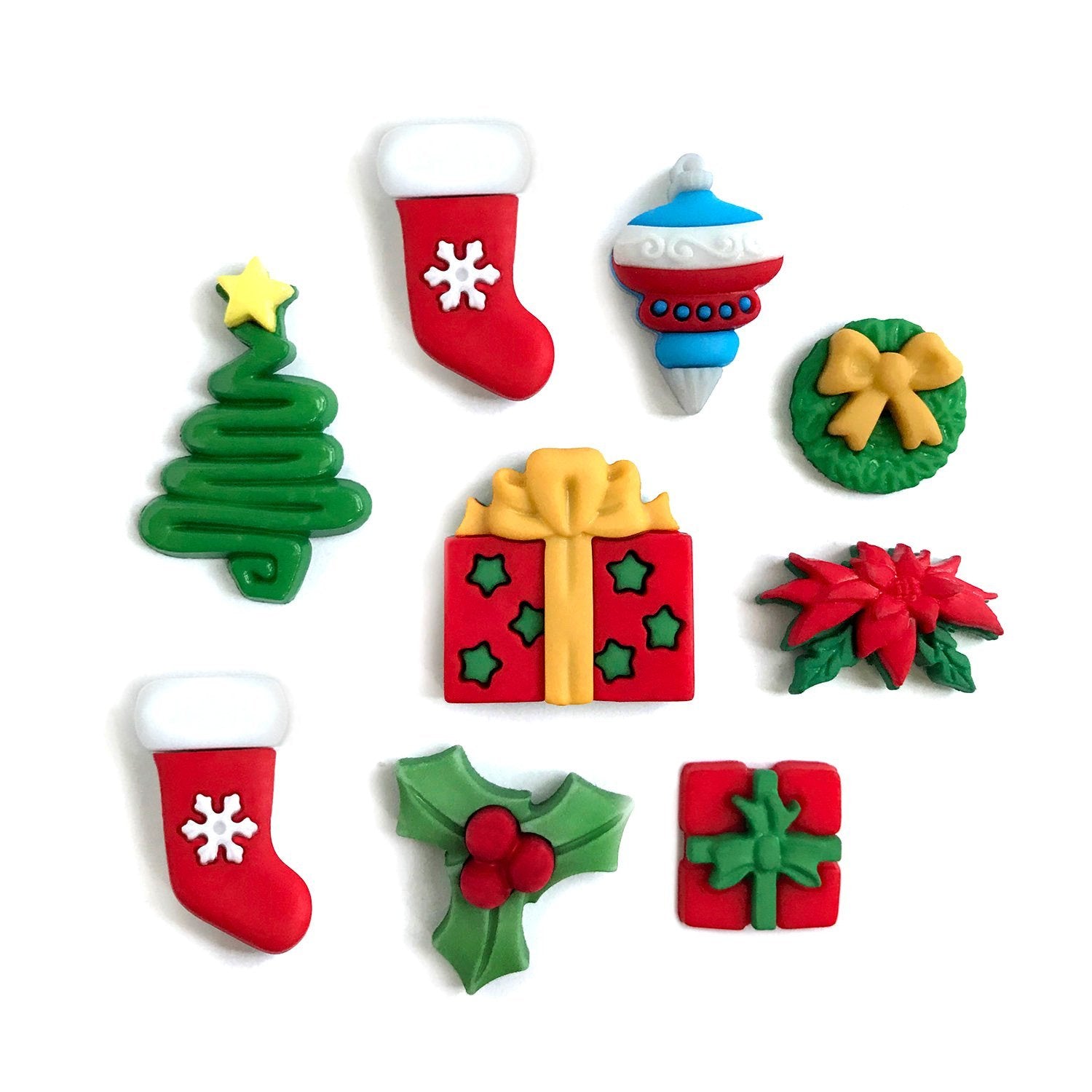 Christmas Craft Buttons for Holiday Button Craft Projects – Buttons ...