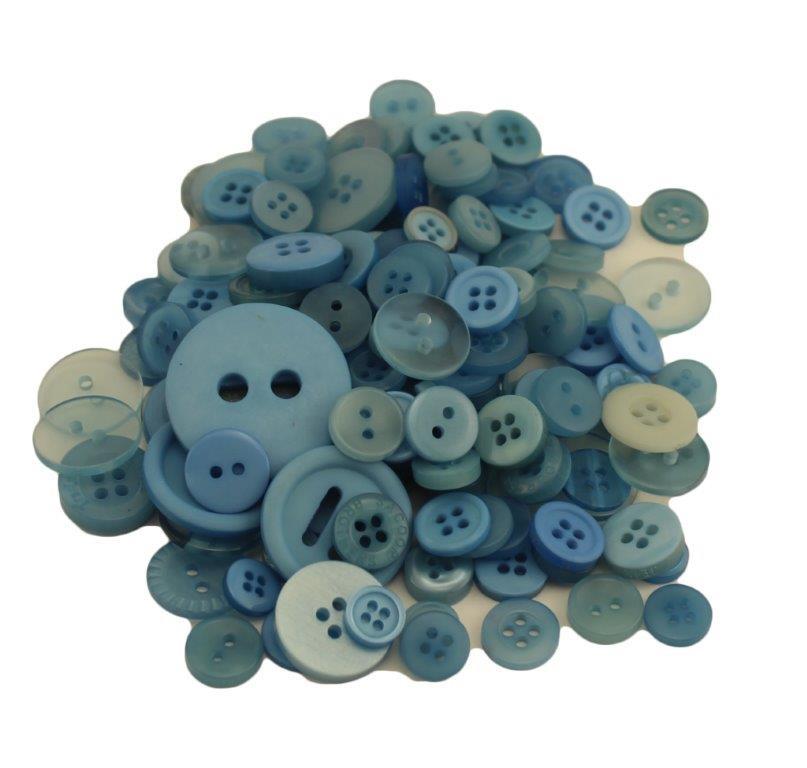 Icy Blue Shades of Bulk Buttons for Sewing and Button Crafts | Buttons ...