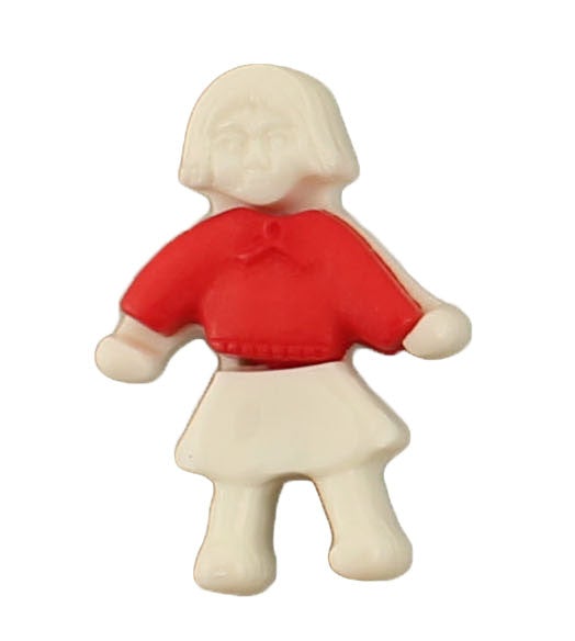 Little Girl Shaped Buttons for Sewing | Girl Embellishments for Crafts ...