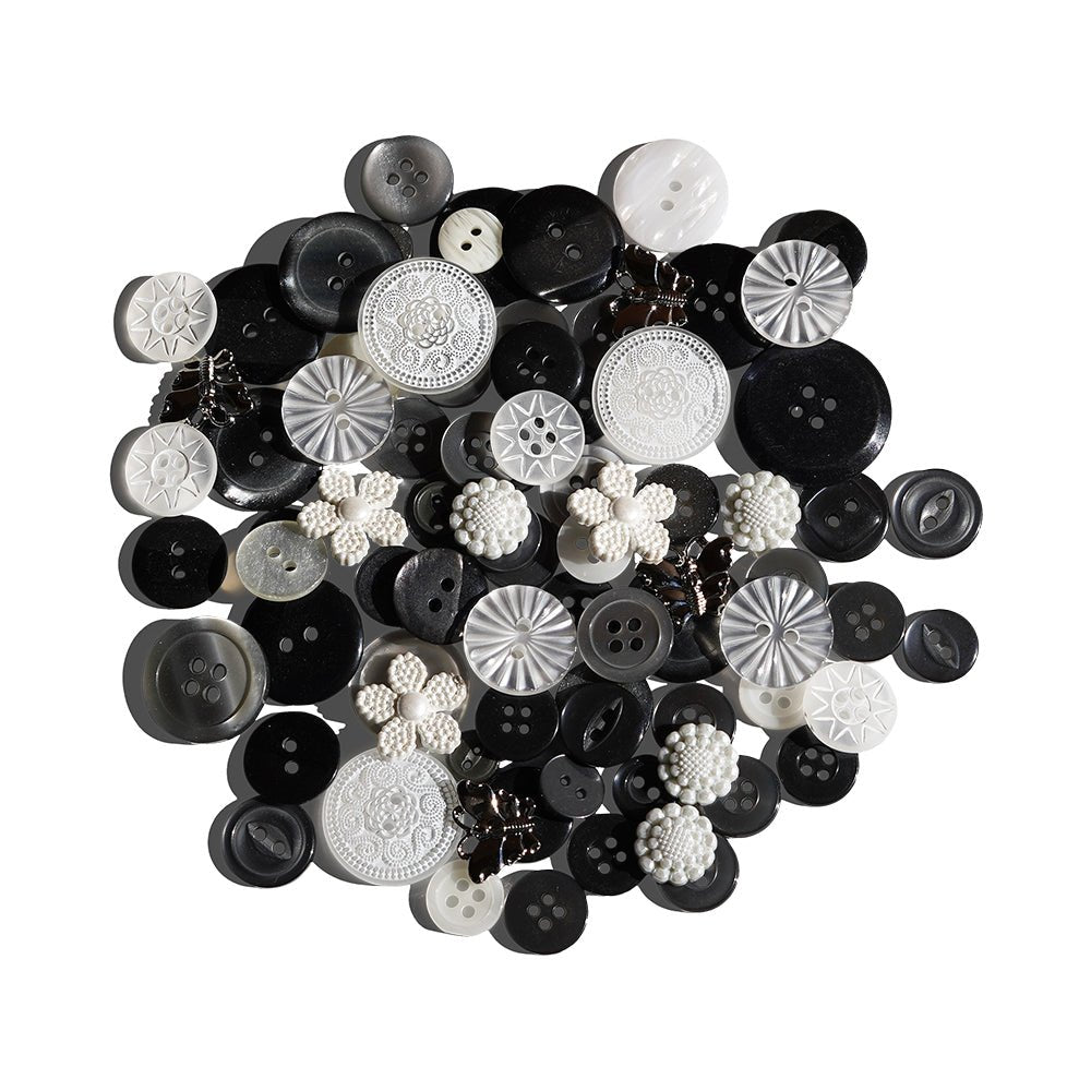 Black and White buttons for sewing and crafts – Buttons Galore and More