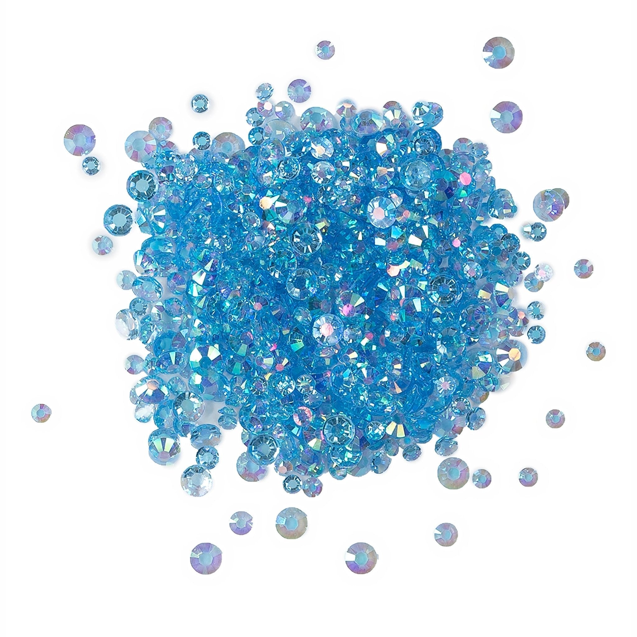Light Blue Crystals for Crafting | Craft Rhinestones – Buttons Galore ...