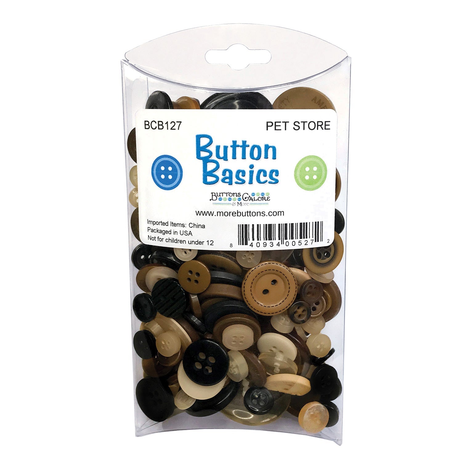 Brown, Gray & Ivory Buttons for Crafts Sewing Scrapbooks and Quilts ...