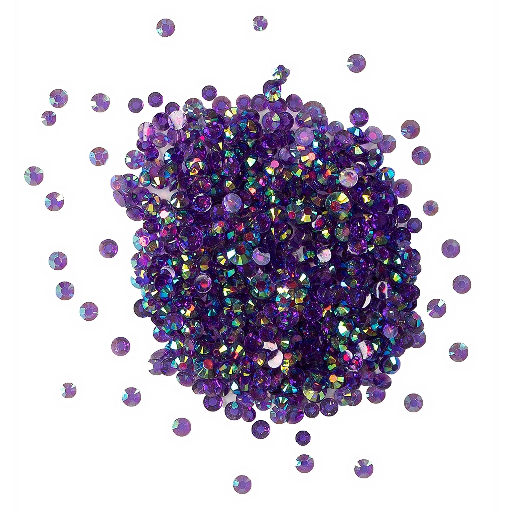 Dark Purple Crystals for Crafting | Craft Rhinestones – Buttons Galore ...