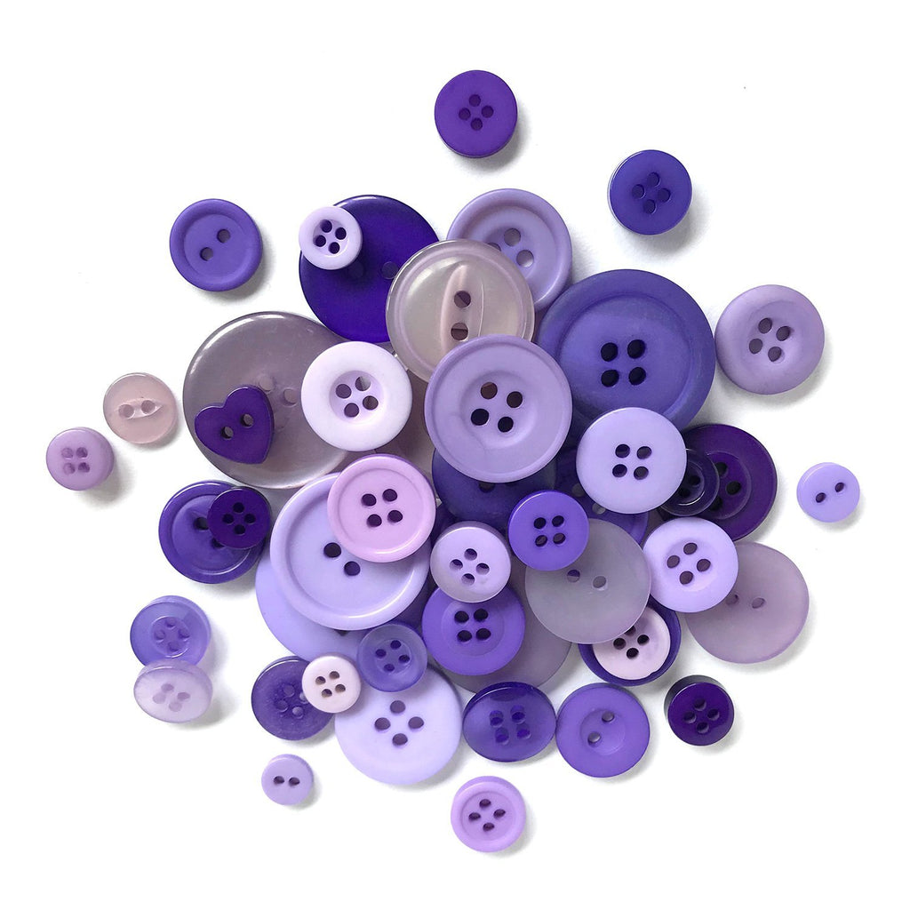 Assorted Purple Buttons for Sewing and Crafts | Buttons Galore and More