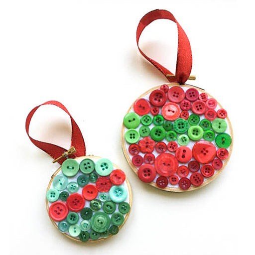 Bright red Buttons for Crafts Sewing Scrapbooks and Quilts. Assorted ...