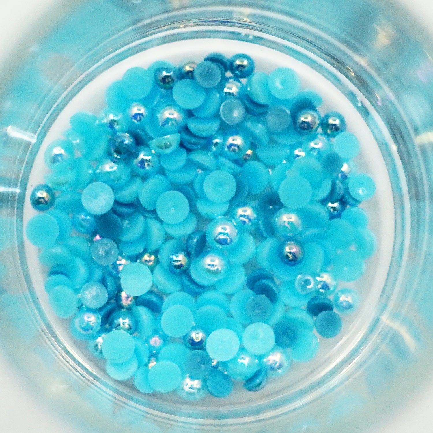 Blue AB Flat Back Pearls Craft Embellishment Buttons Galore And More blue-ab-flat-back-pearls-craft-embellishment-buttons-galore-and-more