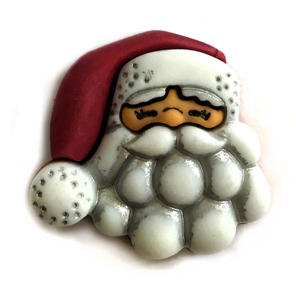 Santa Claus Christmas Buttons for Sewing, Craft Embellishment | Buttons ...