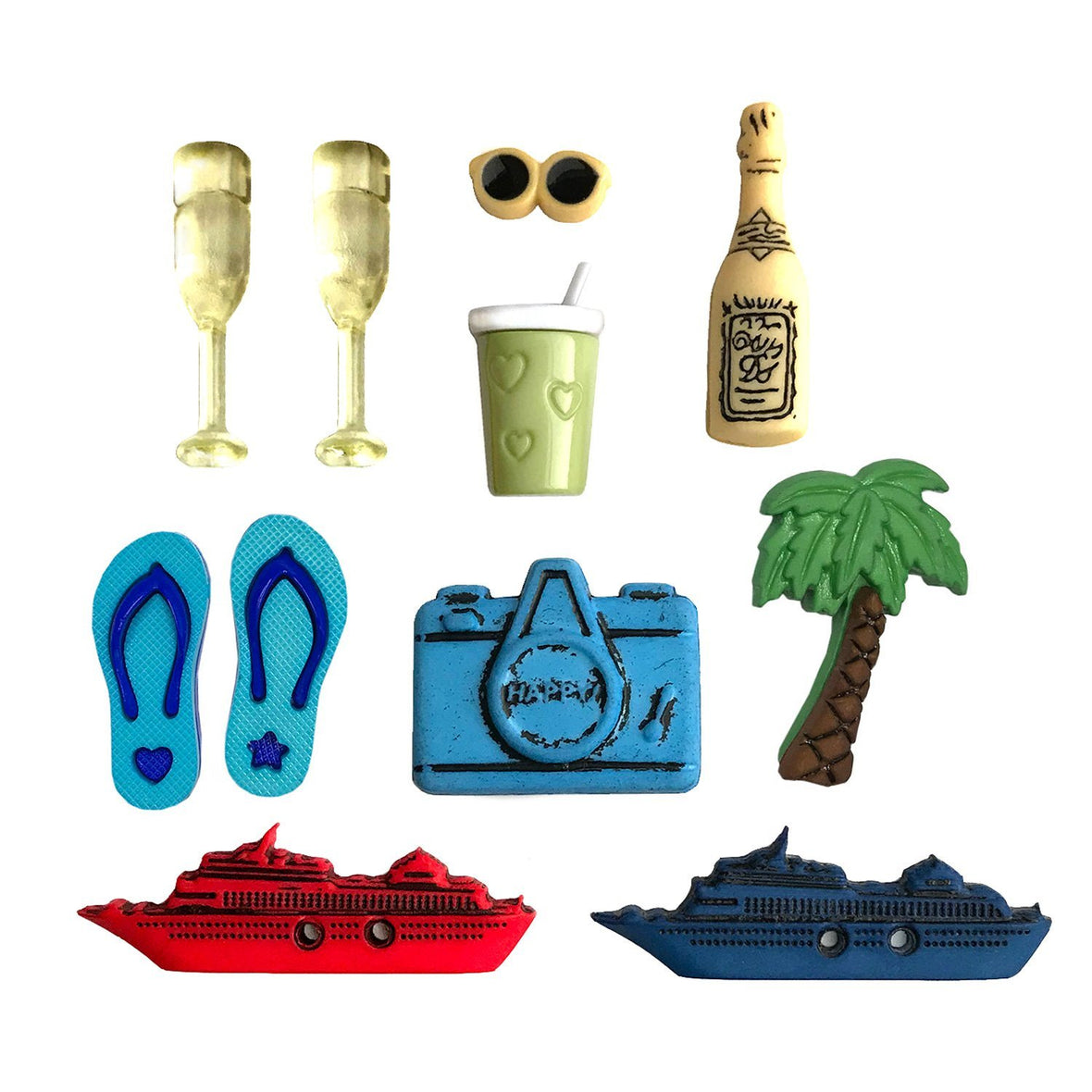 Beach, Ocean & Nautical Decorative Buttons for crafts, sewing ...