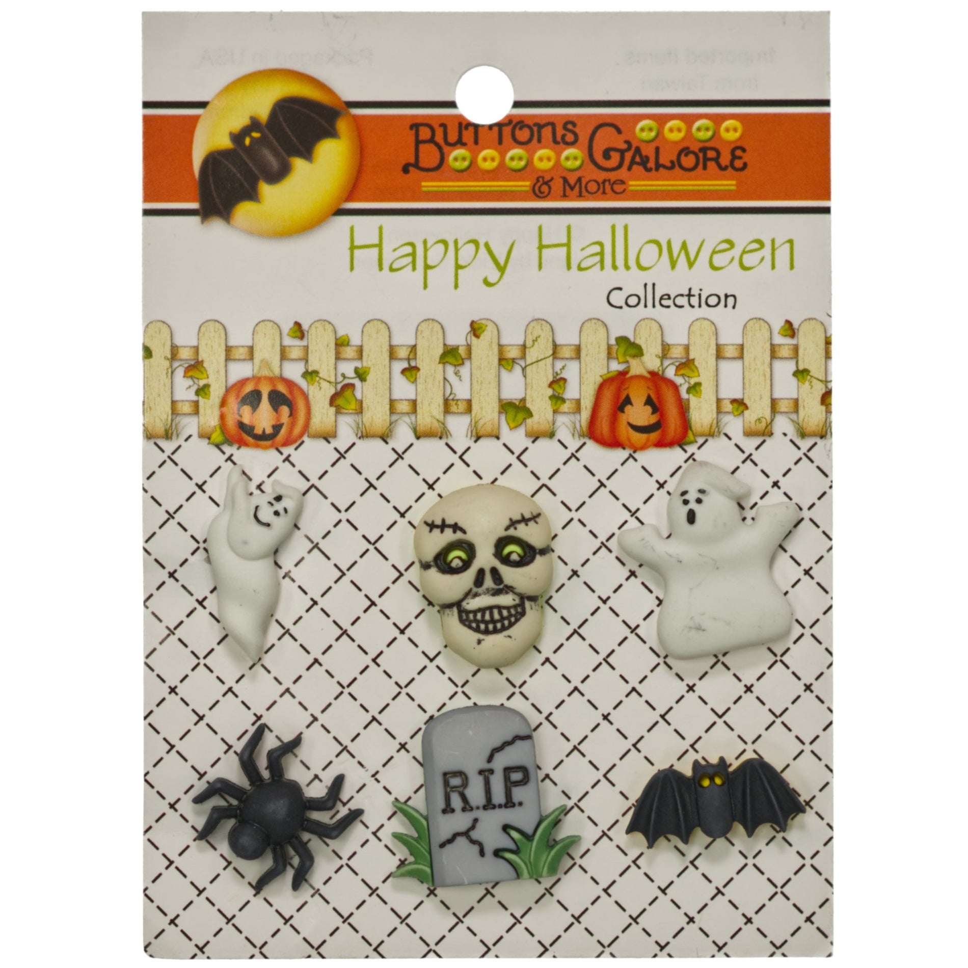 Halloween Ghost Buttons | Buttons Galore & More | Buttons Galore and More