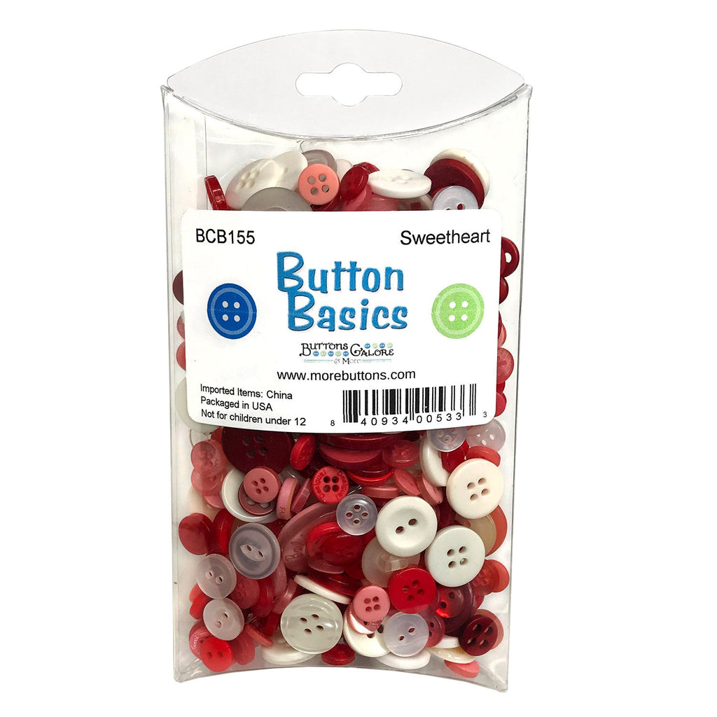 Hot Pink, Light Pink & White Buttons for Crafts Sewing Scrapbooks and ...