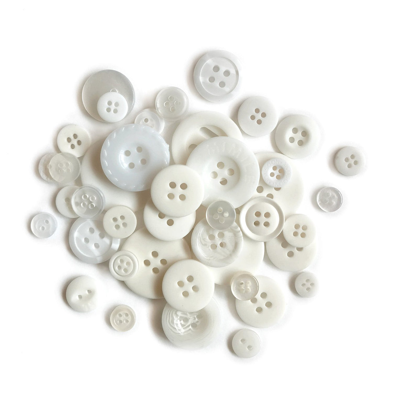White Bulk Buttons for Sewing & Button Crafts | Buttons Galore & More ...
